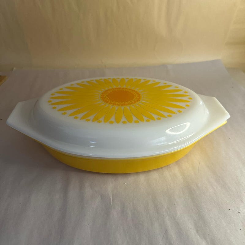 Pyrex Sunflower - Etsy
