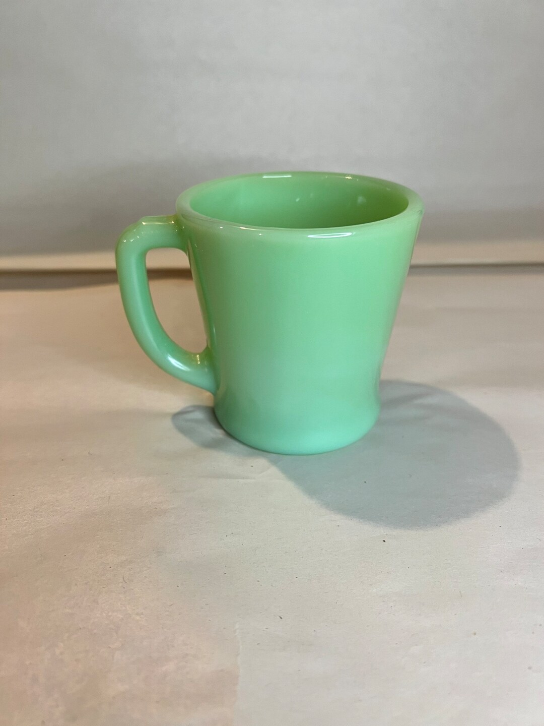 Vintage Fireking Jadeite D Handle Mug - Etsy