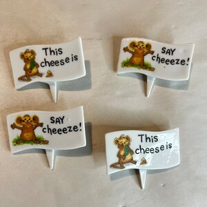 1976 Vintage NOS Enesco Suzy Zoo Cheese Service SUZY SPAFFORD Art ...