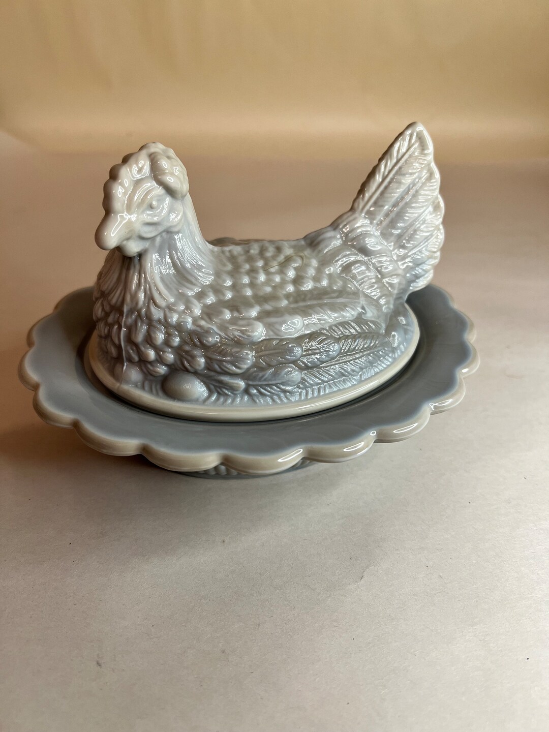 Mosser Hen on Nest Marble Gray - Etsy