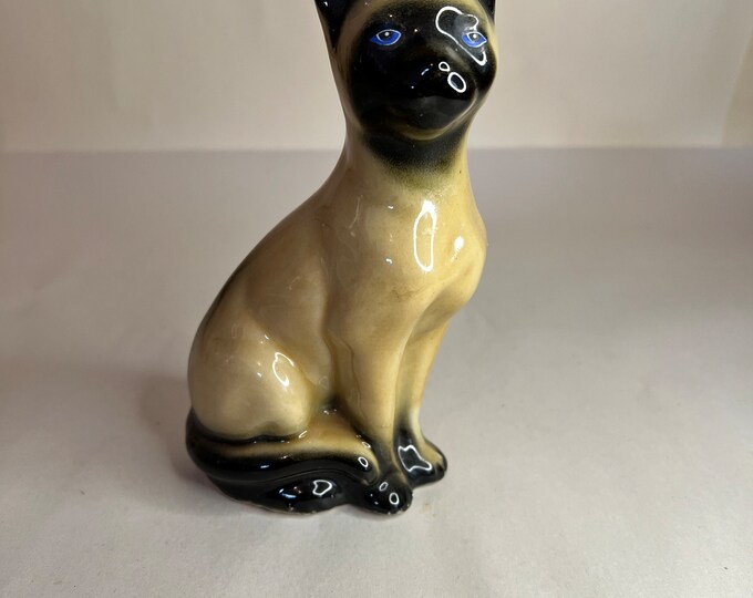 Vintage Brazilan Siamese Cat Figurine - Etsy