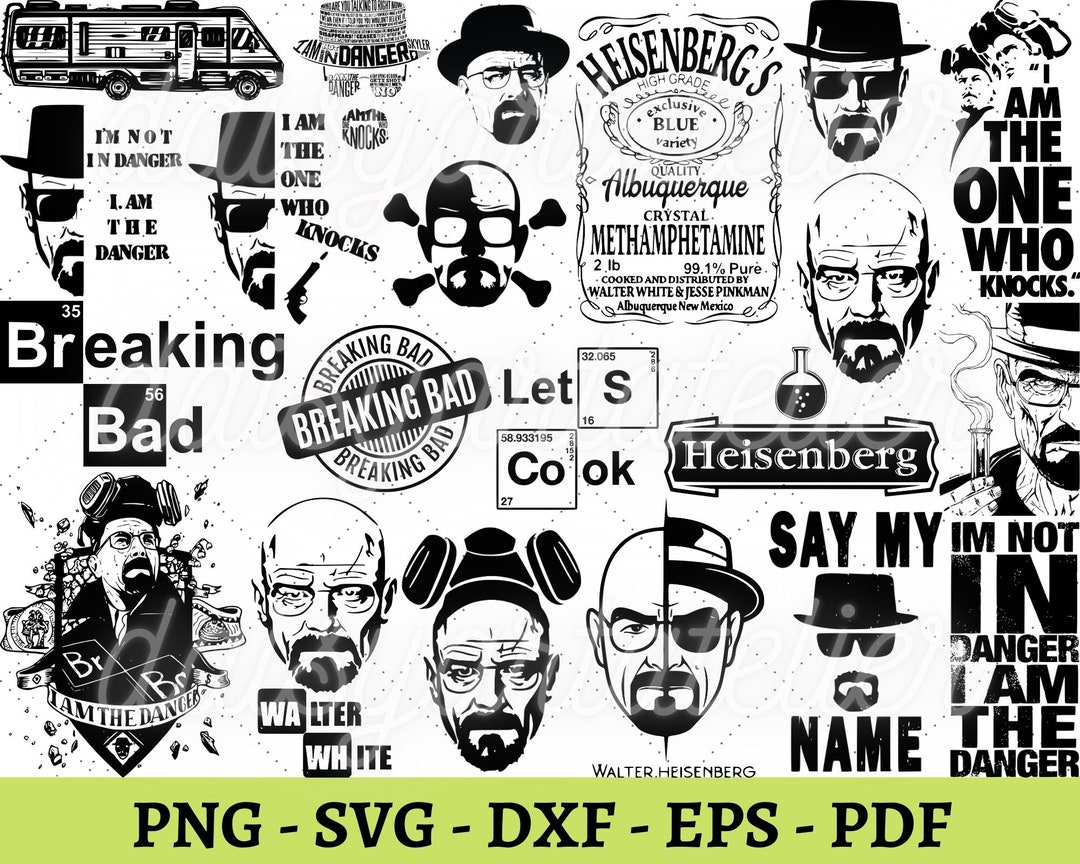 Breaking Bad Svg Bundle Clipart Heisenberg Walter White - Etsy Australia