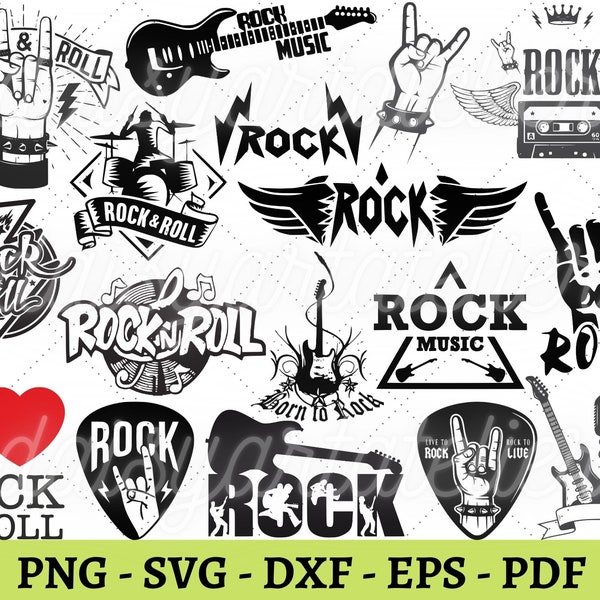 Rock Music Art - Etsy