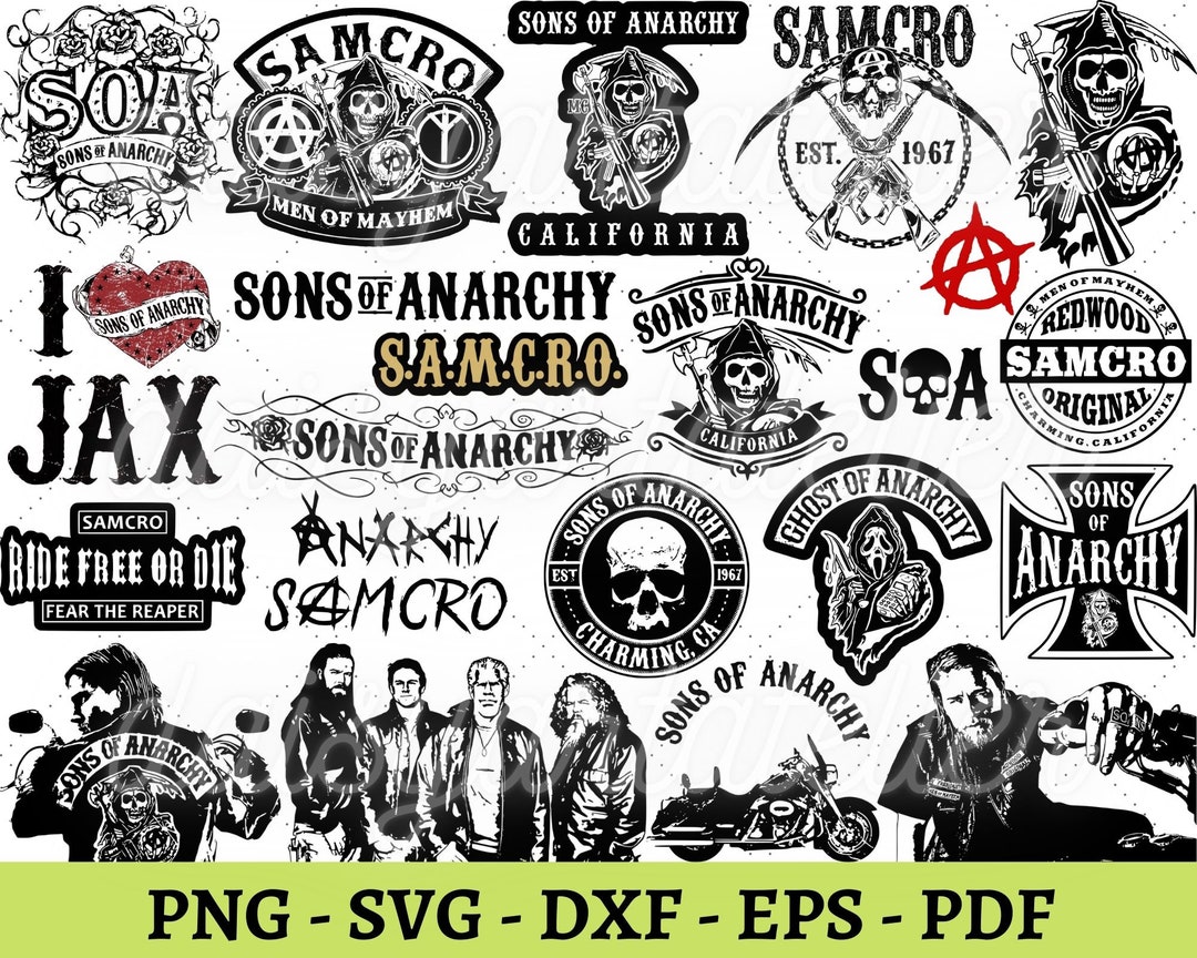 Sons of Anarchy Svg Bundle Clipart SAMCRO Redwood Original - Etsy UK