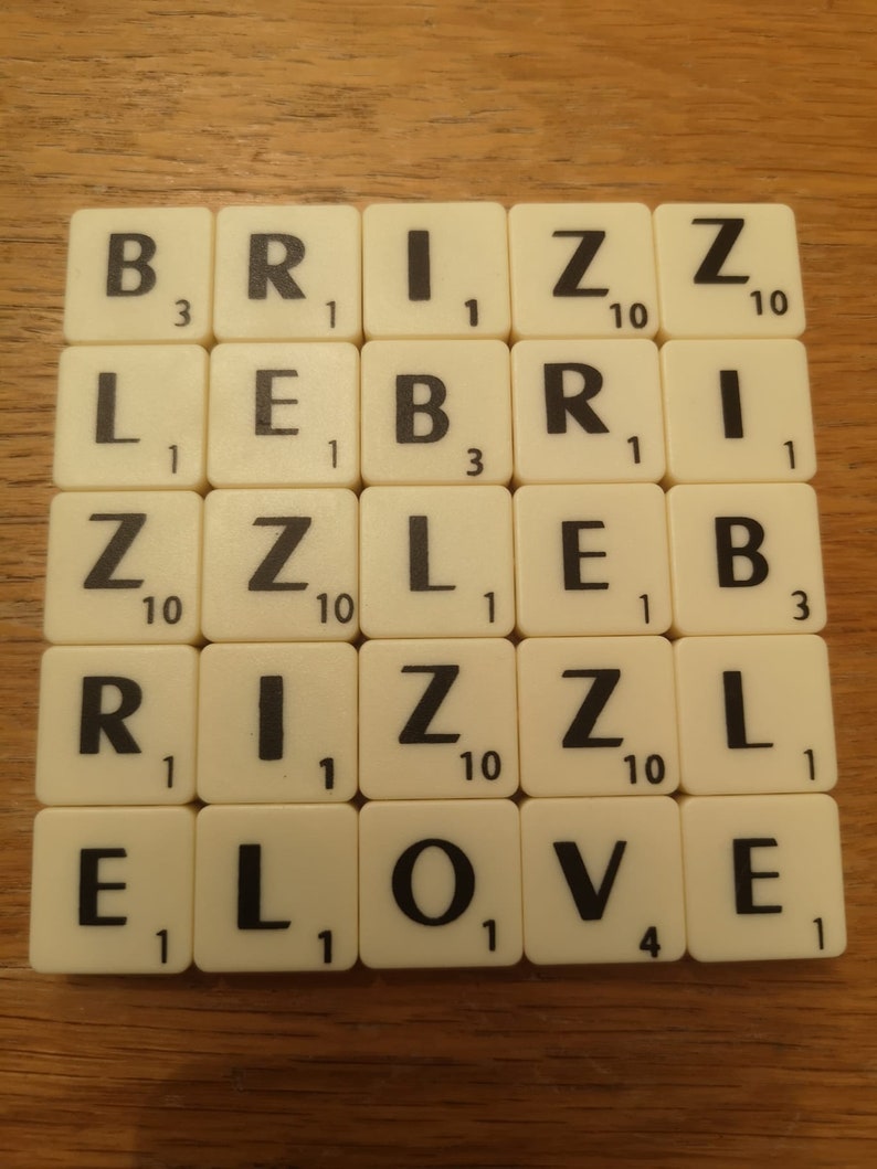 Scrabble Coaster Personalised Gift for Christmas or Birthdays or ...