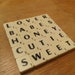 Scrabble Coaster Personalised Gift for Christmas or Birthdays or ...
