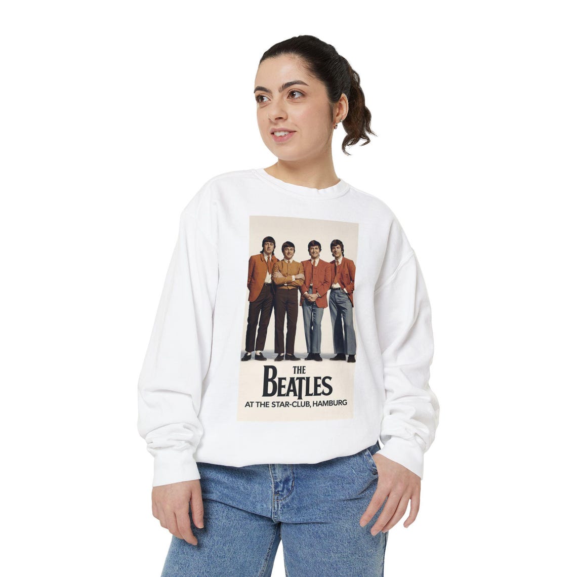 The Beatles Classic Album Cover Sweatshirt Vintage Music Scoop Neck for ...