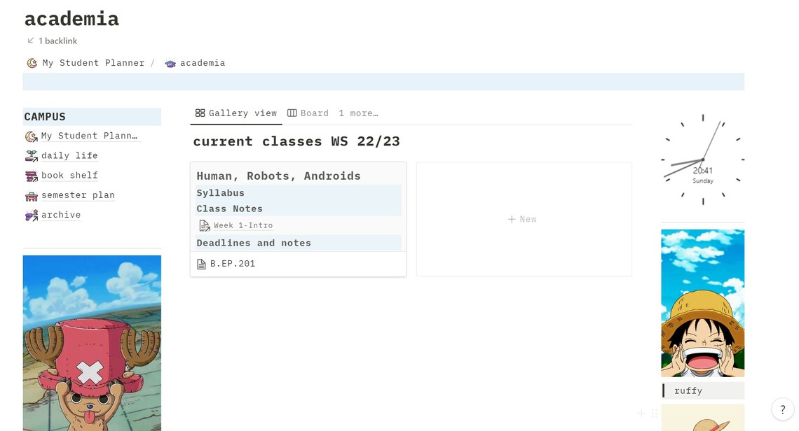 Notion Anime Student Planner Template, Organize Your Life, All-in-one ...