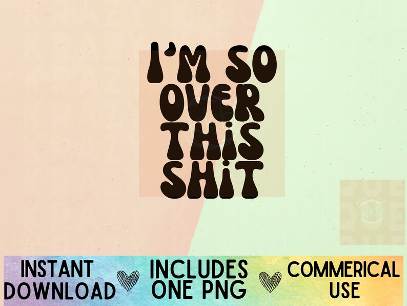 I'm so Over This Sh*t Sublimation PNG - Etsy