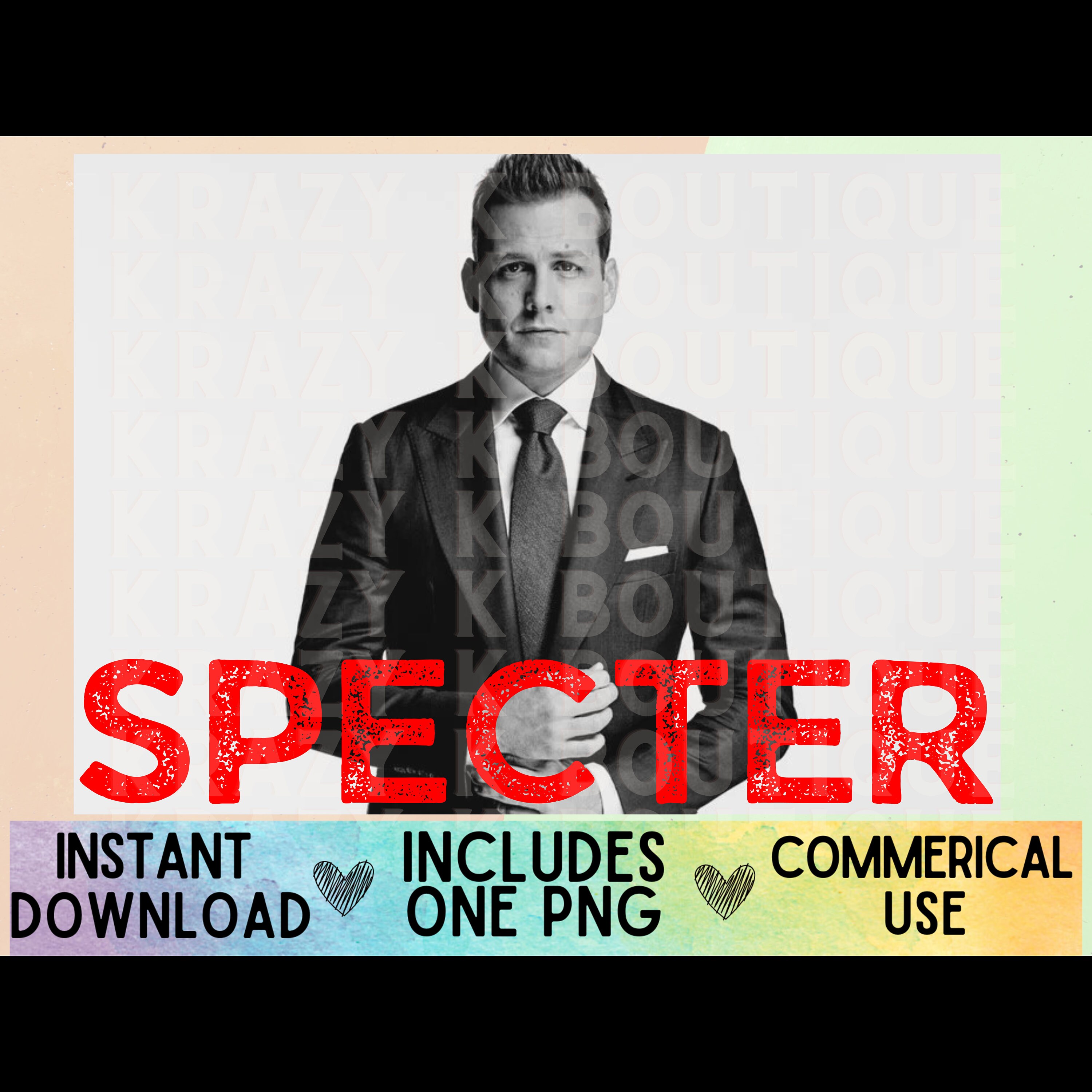 Specter Black and White Png Lawyer Suits - Etsy