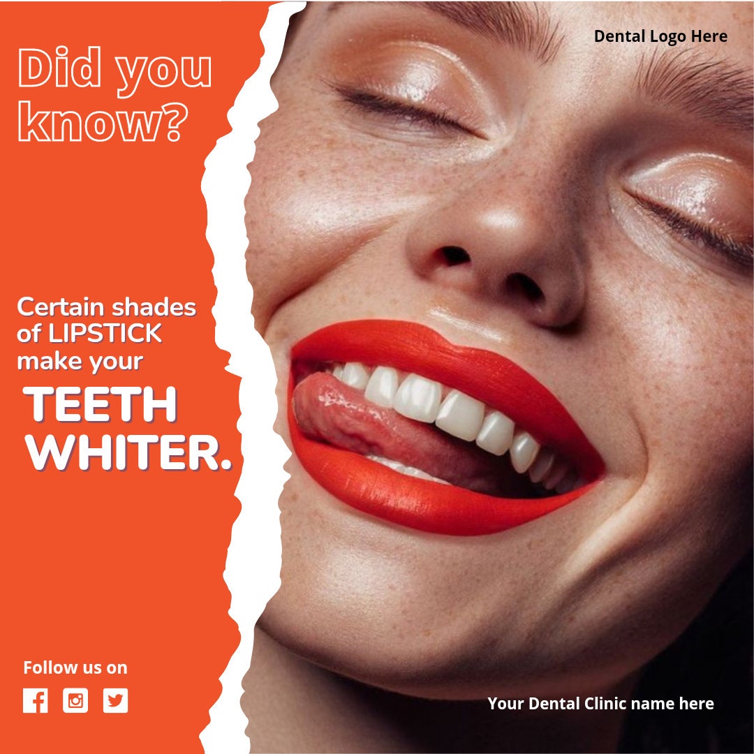 365 Dental Social Media Post Templates, Dental Templates Fully Editable ...
