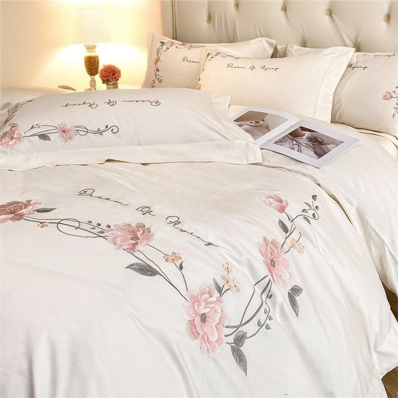 Embroidered Bedding - Etsy