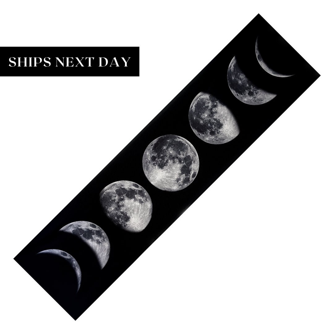 Moon Altar Cloth - Long Tarot Cloth 150x40cm, Altar Tapestry, Long ...