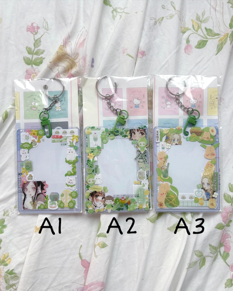 Premade Decorated Toploader Keychains - Etsy