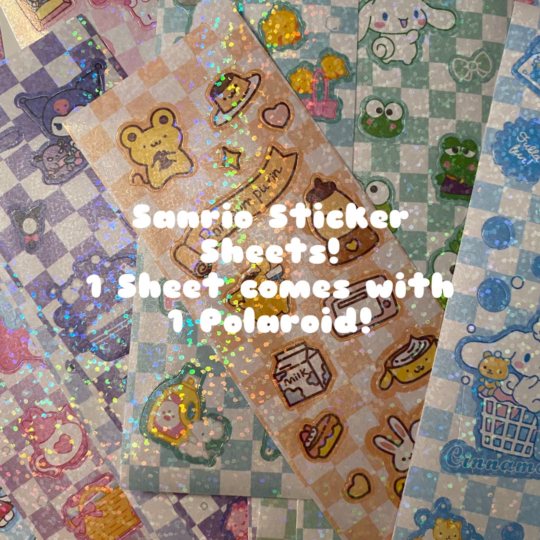 Cute Sticker Sheets (W/ Polaroid)! - Etsy