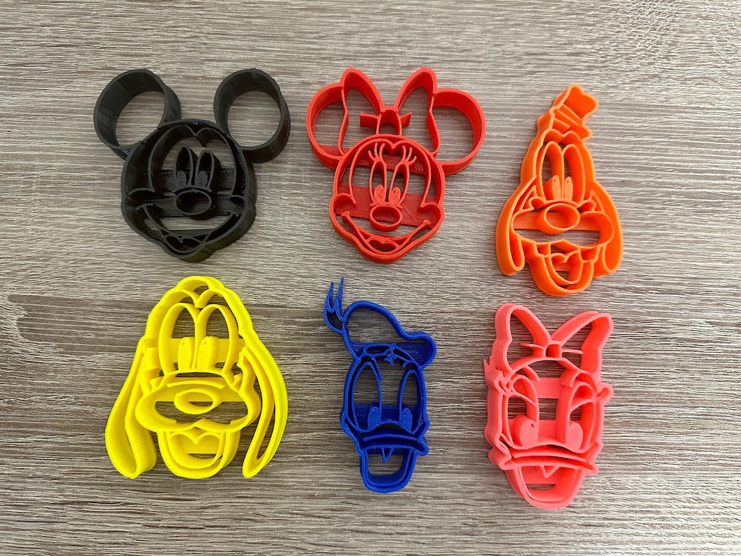 Original Disney Character Cookie Cutter Set With Mickey, Minnie, Donald ...