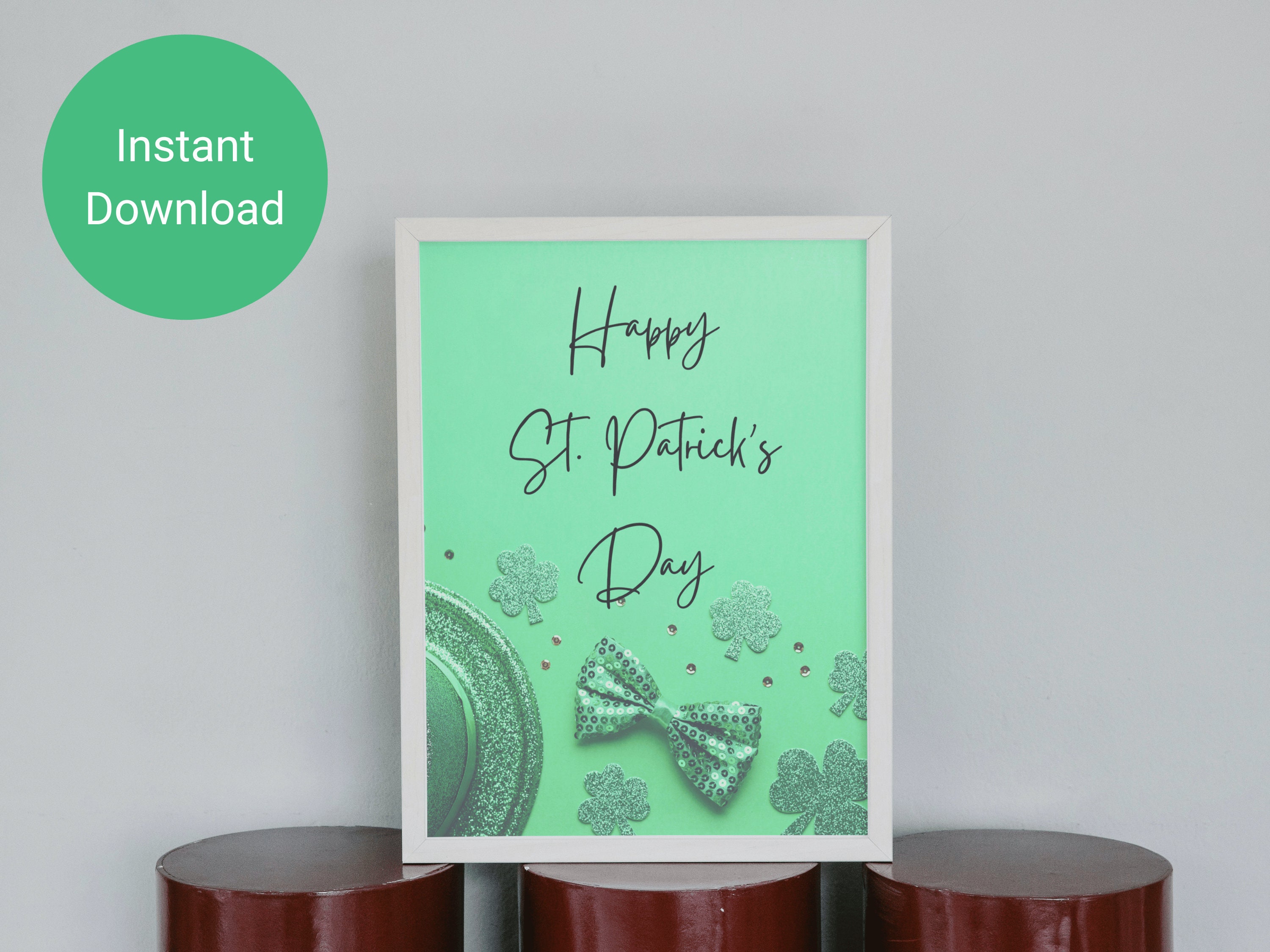 St Patricks Day Printable Wall Art, St Patricks Day Wall Art Printable ...