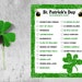 St. Patrick's Day Scavenger Hunt, Irish Scavenger Hunt, Printable St ...
