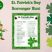 St. Patrick's Day Scavenger Hunt, Irish Scavenger Hunt, Printable St ...