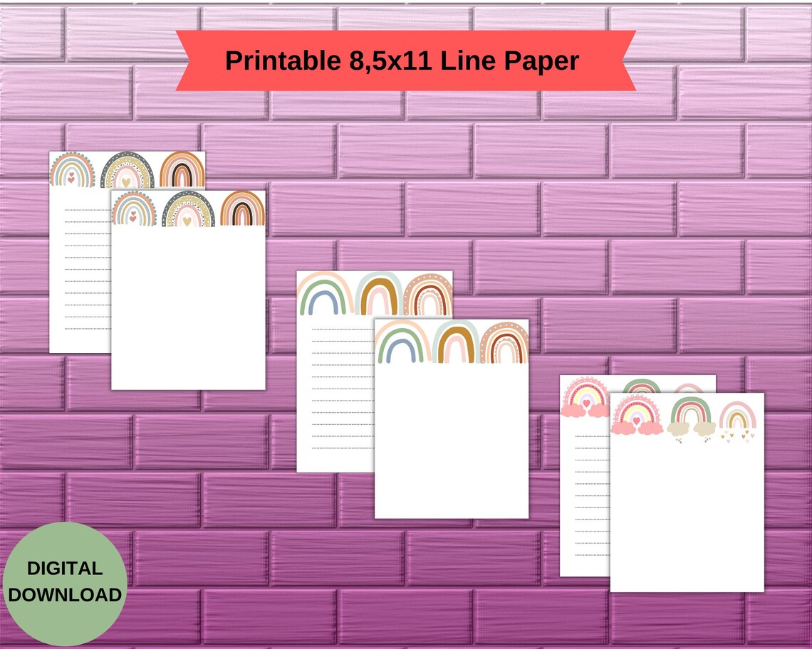 Printable Stationery, DIGITAL DOWNLOAD, Printable Writing Paper in ...
