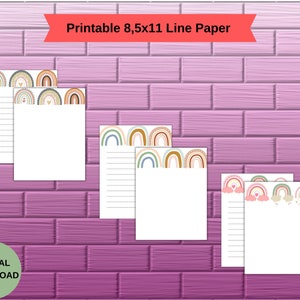 Printable Stationery, DIGITAL DOWNLOAD, Printable Writing Paper in ...