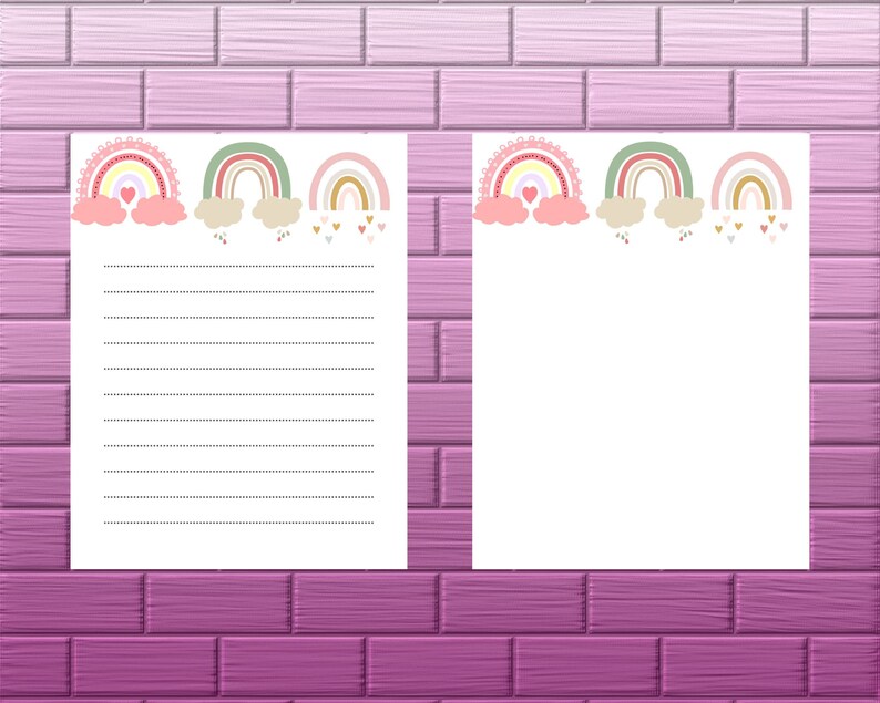 Printable Stationery, DIGITAL DOWNLOAD, Printable Writing Paper in ...