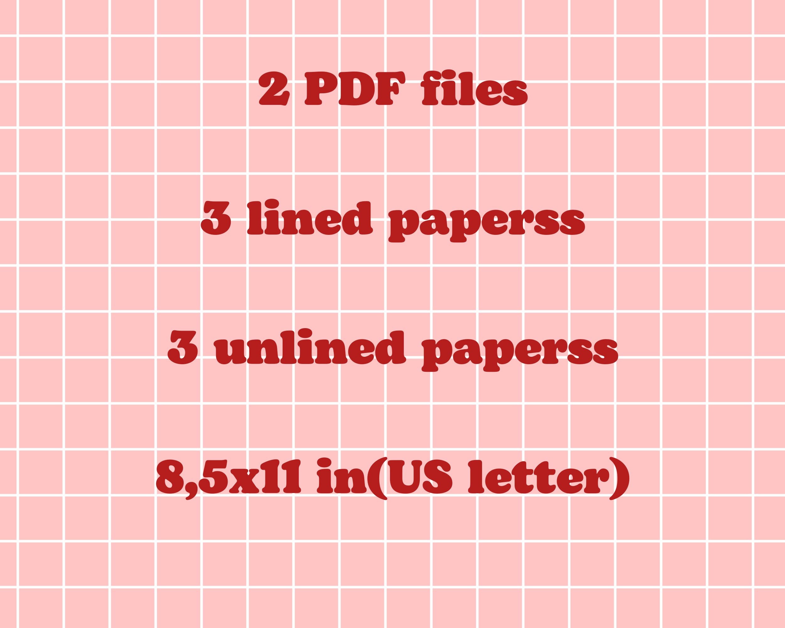 Printable Stationery, DIGITAL DOWNLOAD, Printable Writing Paper in ...