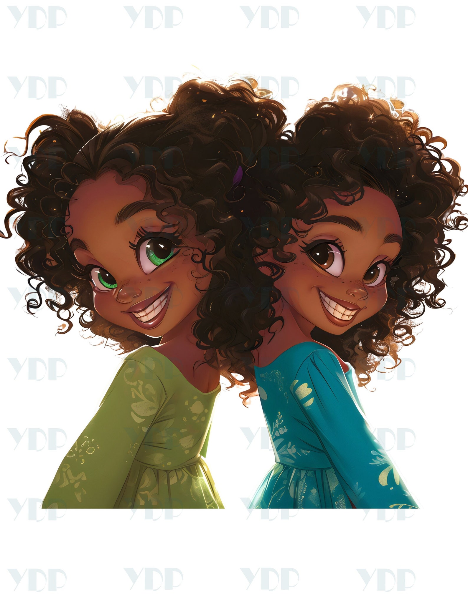 Back to School Black Girl Clipart / Digital Black Girl Stickers / Black ...