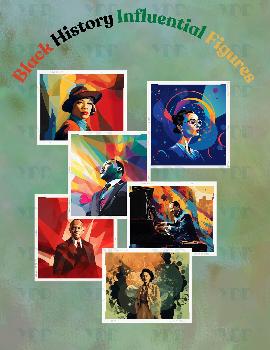 Black History Clip Art / Black History Figures / Black Woman Clip Art ...