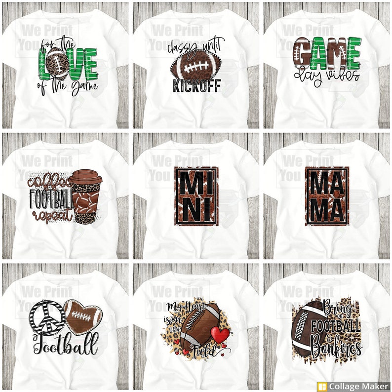 10 Football DTF Transfers - Etsy
