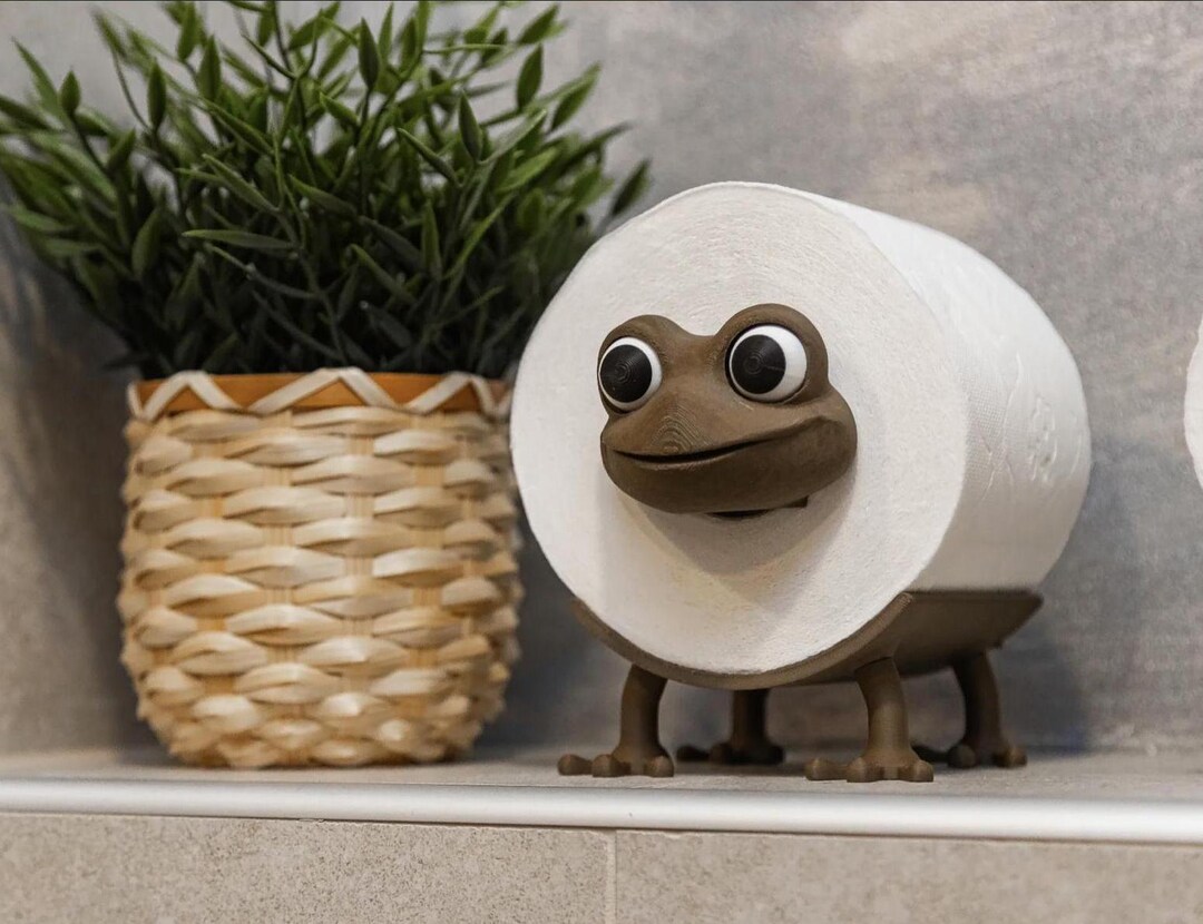 Froggy Toilet Paper Roll Holder / 3D Printed Toilet Organiser - Etsy