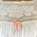 Romantic Edwardian Nightgown With Pink Ribbonwork Flower - Etsy