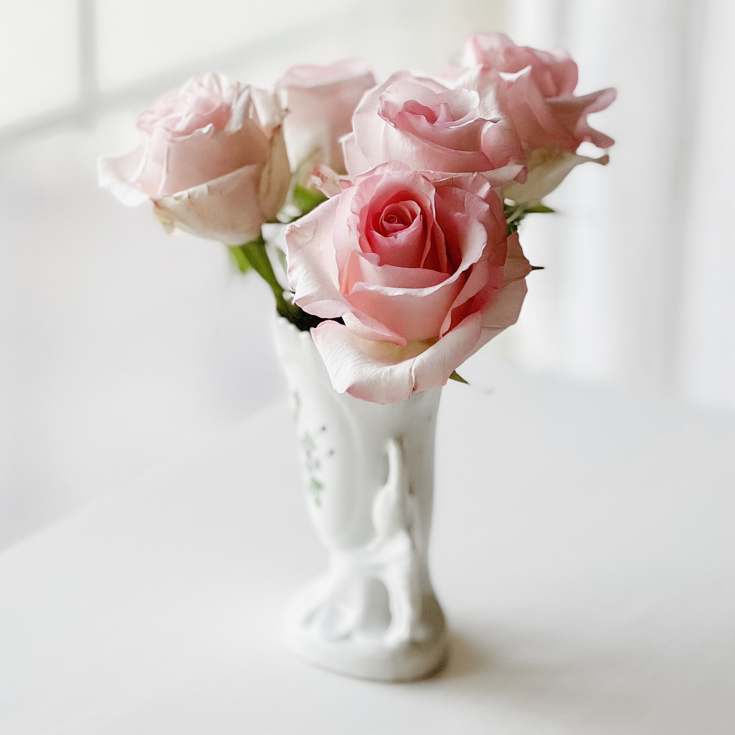 Antique French Vase Painted Flowers Old Paris Vase - Etsy