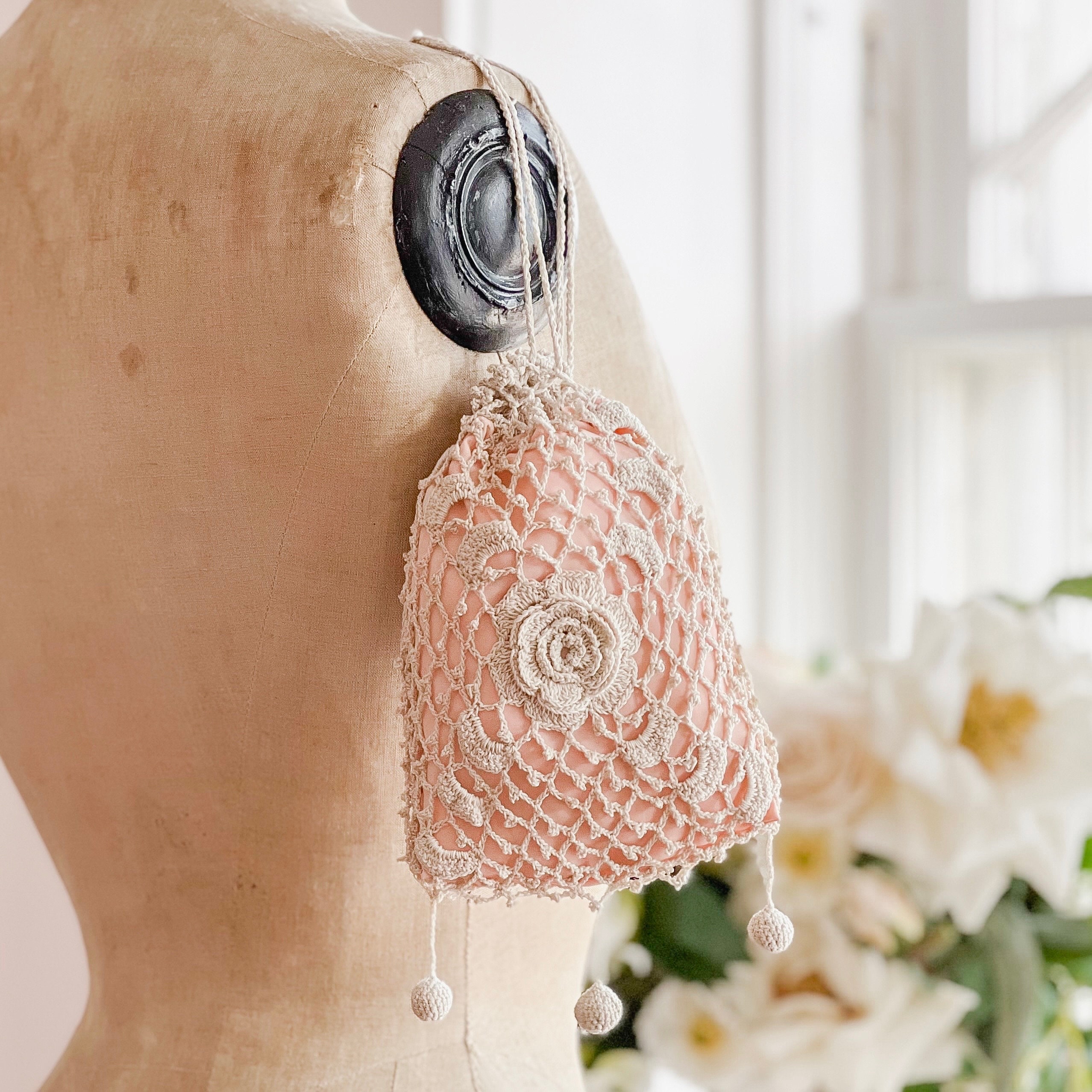 Victorian Reticule Purse Antique Lace Wristlet Pouch - Etsy