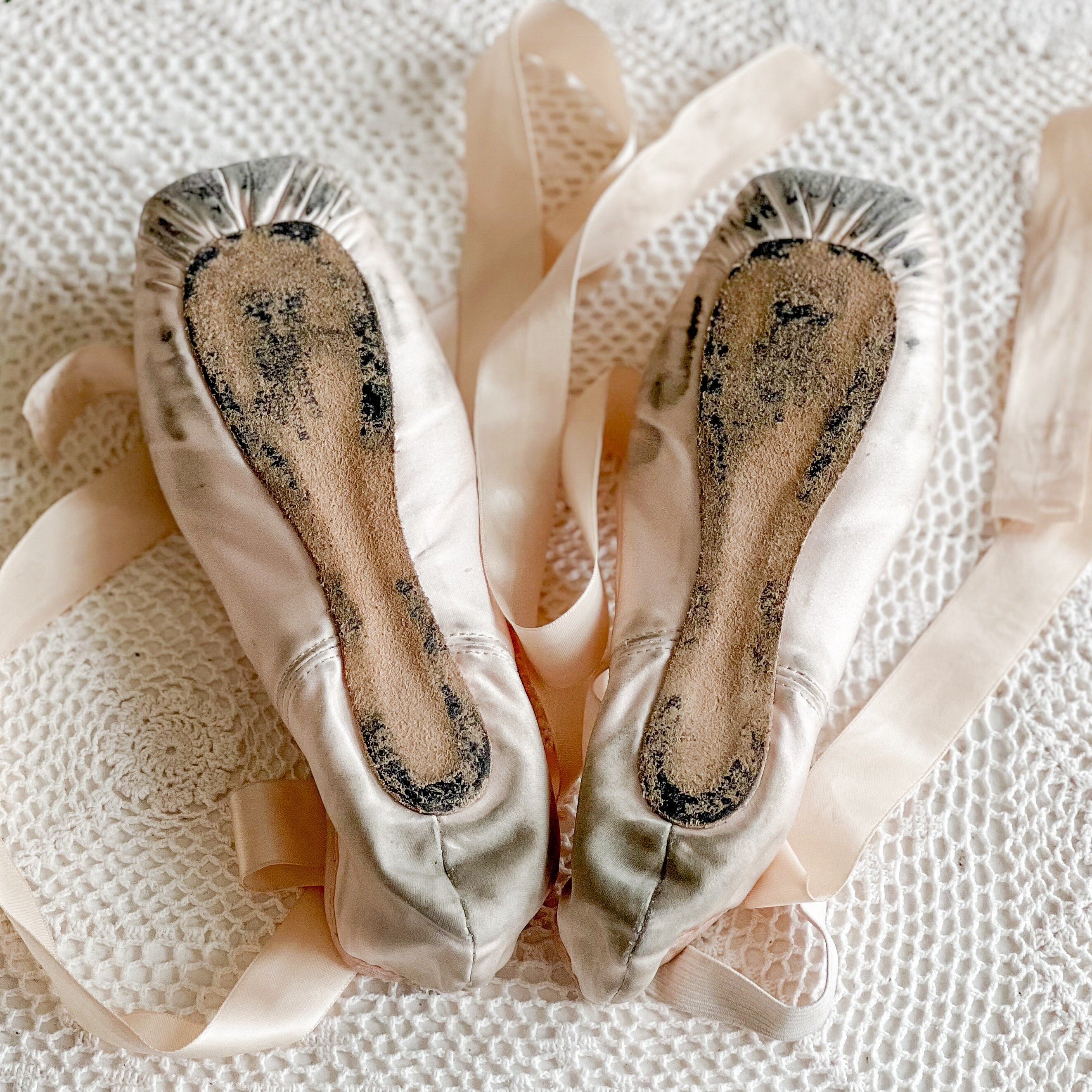 Ballet Pointe Shoes Vintage Pink Ballet Shoes - Etsy