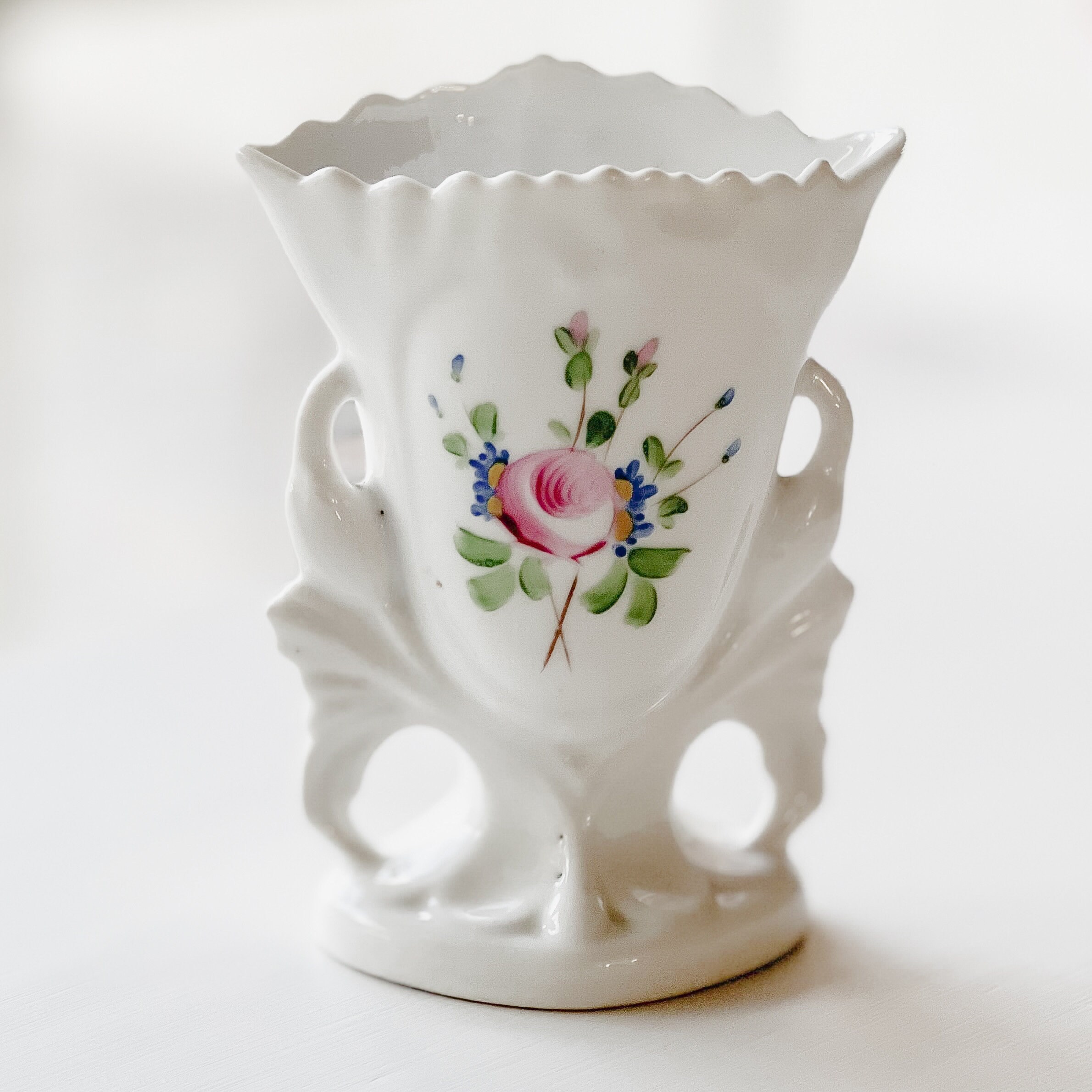 Antique French Vase Painted Flowers Old Paris Vase - Etsy