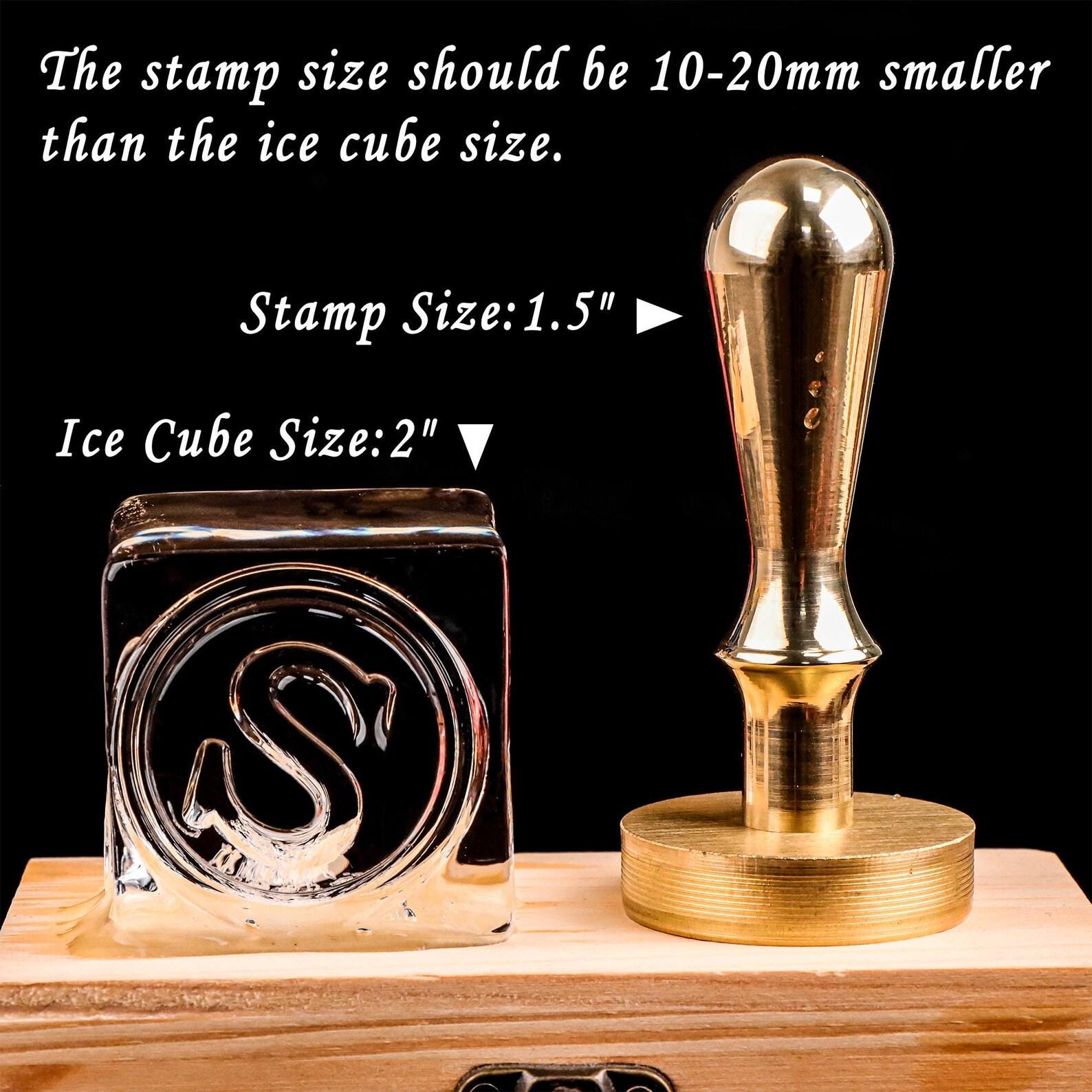 Custom Ice Cube Stamp Personalized Monogram Stamp for Cocktails,whiskey ...