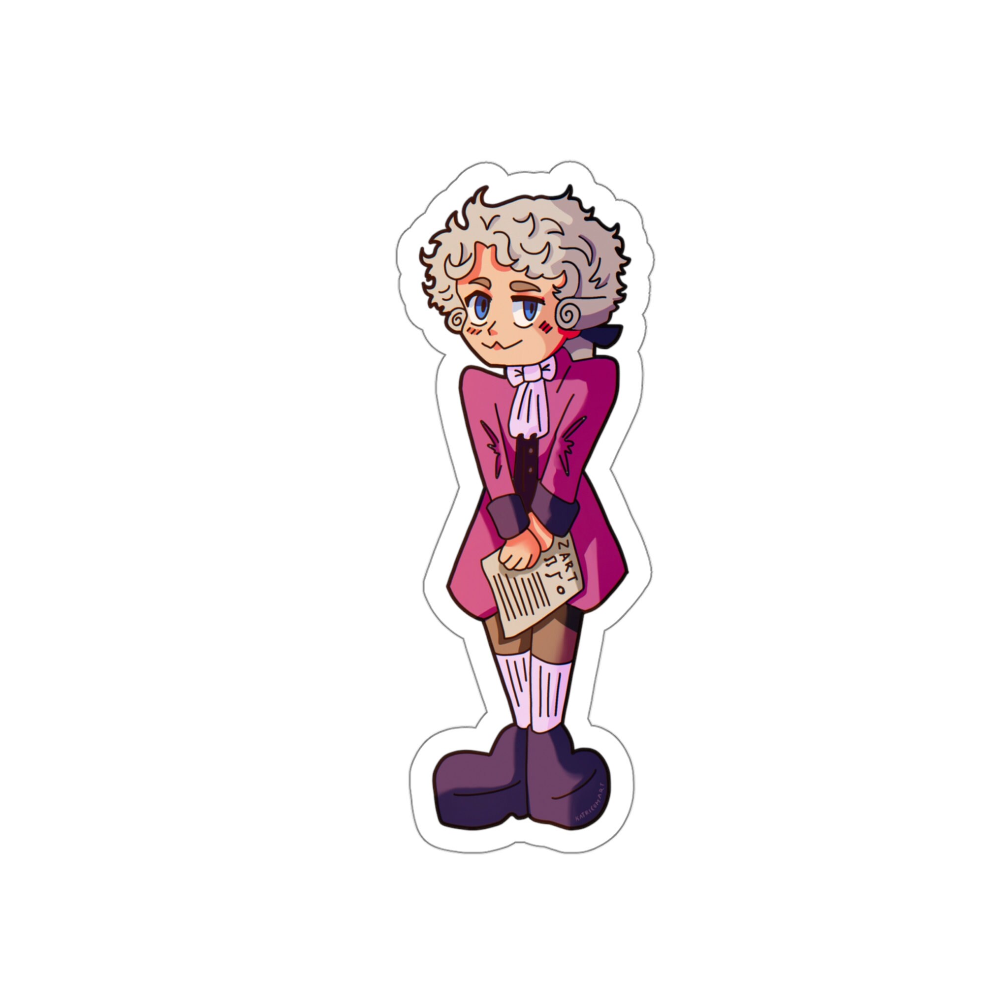 Wolfgang Amadeus Mozart Sticker Amadeus 1984 original Art - Etsy