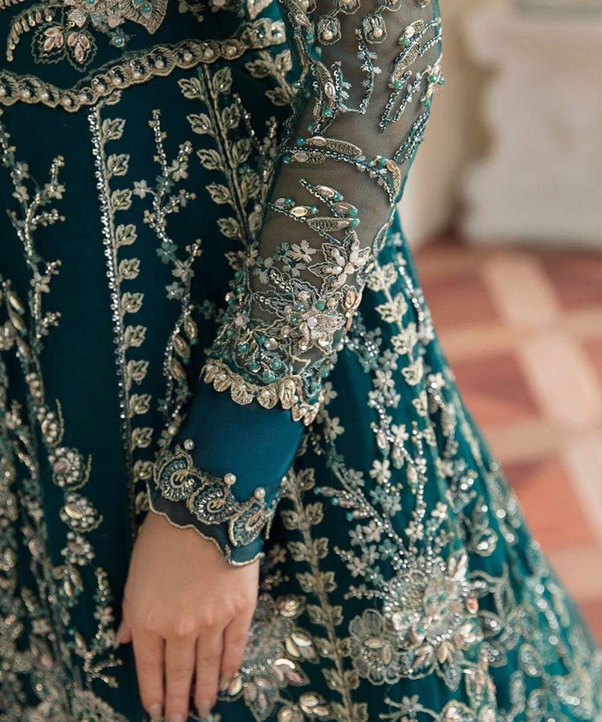 Long Gown Maxi Dress Bridal Lehenga Choli Pakistani Wedding - Etsy