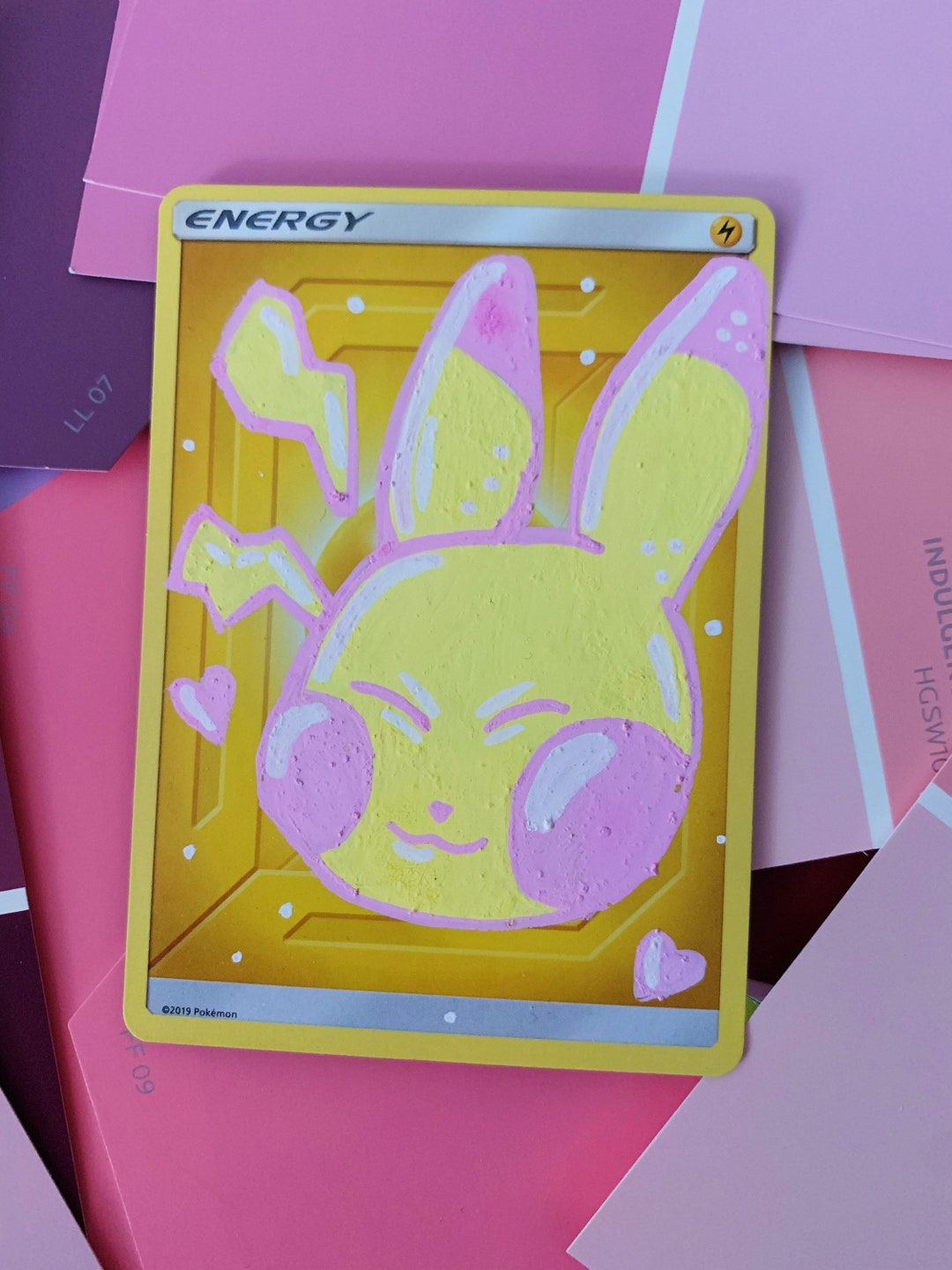 Pikachu Portrait on Card - Etsy