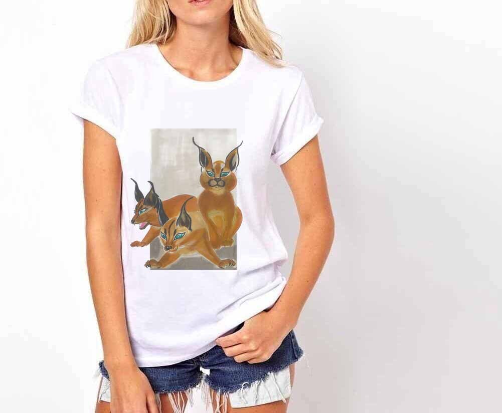 Cute Caracal Hand-painted PNG, Caracal Illustration Graphic ...