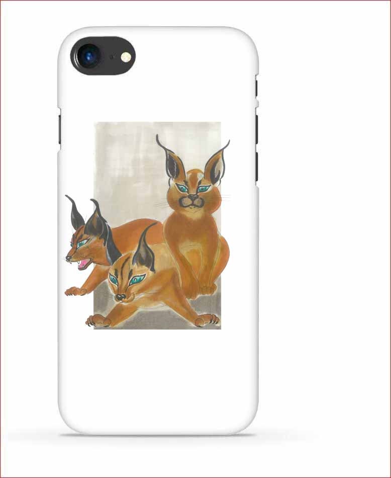 Cute Caracal Hand-painted PNG, Caracal Illustration Graphic ...