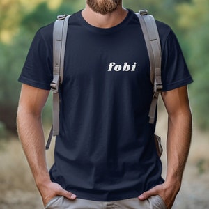Minimalist Fobi Shirt (fear of Being Included) Text Unisex Tee, Simple ...
