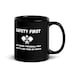 Safety First, Just Kidding, Pickleball First Black Glossy Coffee Mug ...