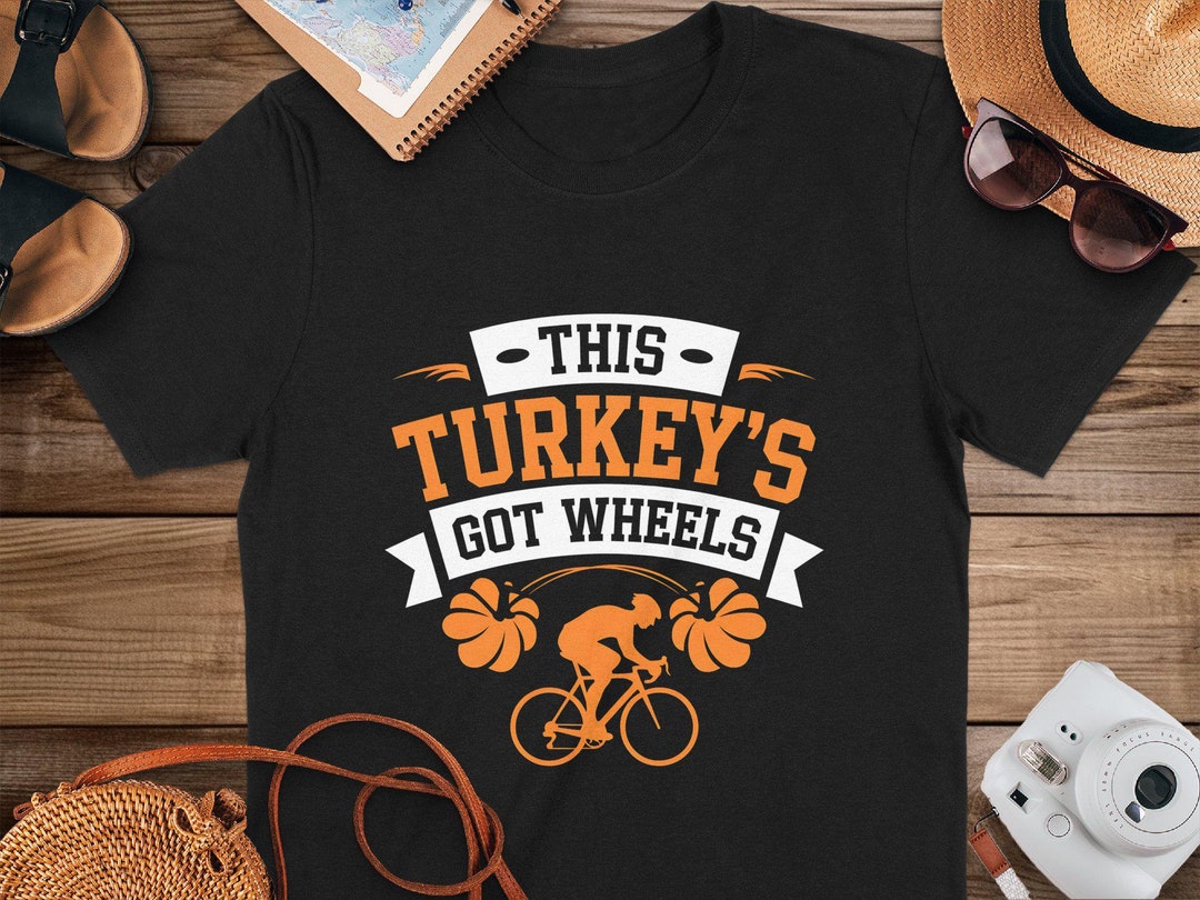 Funny Thanksgiving Bicycle Turkey Shirt, Unisex T-shirt, Women's T ...