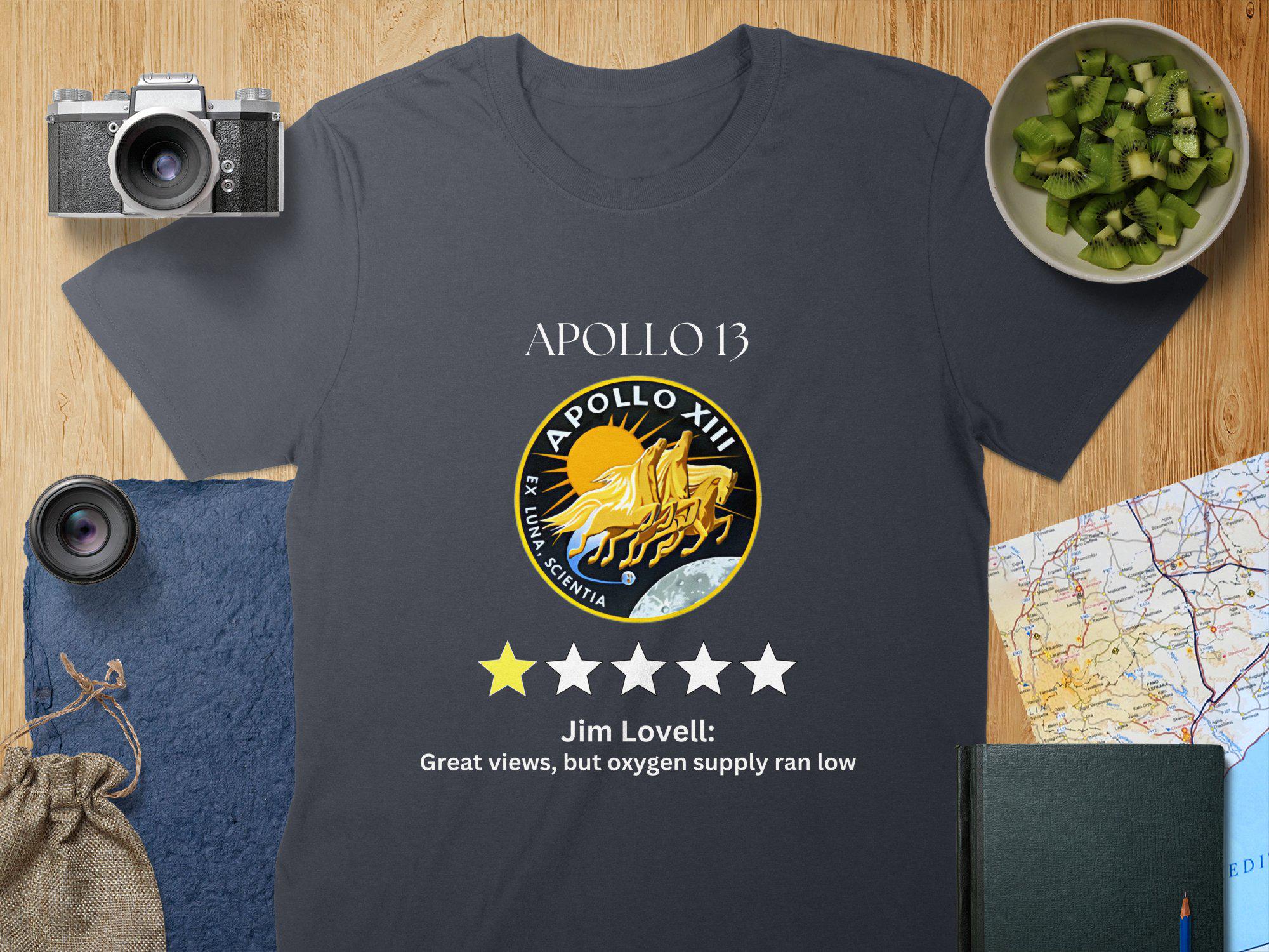 Apollo 13 Mission Review T-shirt: Retro NASA Graphic Unisex or Women's ...