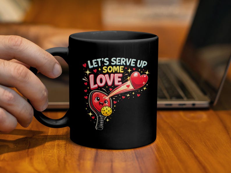 Pickleball T-shirt or Mug, Let's Serve up Some Love, Comfort Colors ...