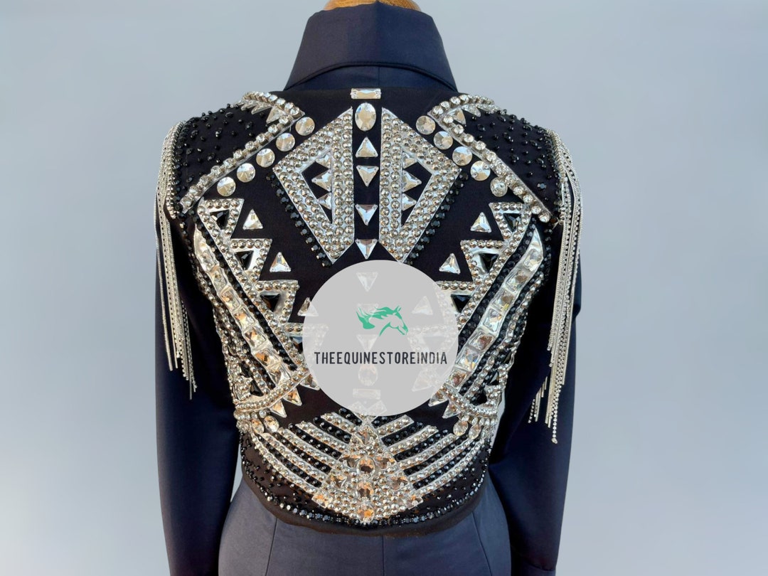 Rhinestone Western Show Vest - Stretchy Showmanship Vest - Etsy