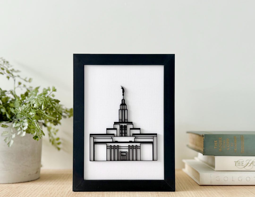 LDS Temple Line Art – Laser Cut MDF, Home Decor - Etsy