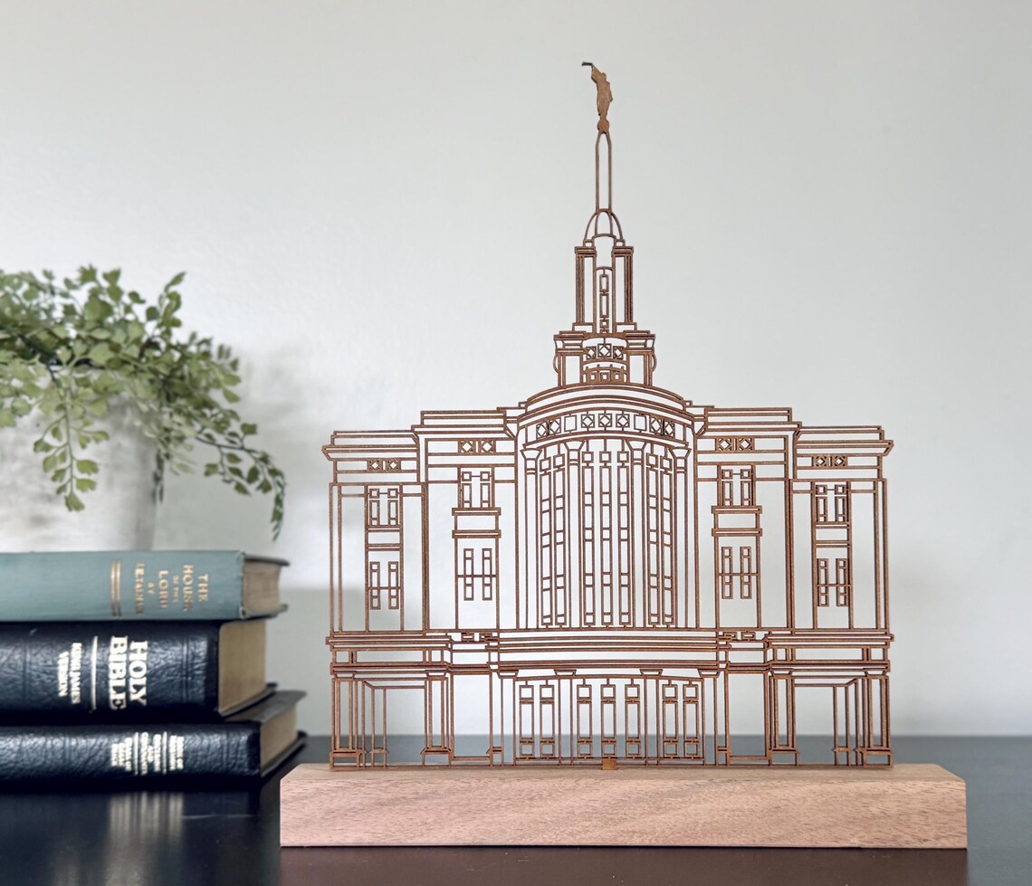 LDS Temple Art - LDS Decor - Temple - Line Art - Etsy